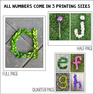 Nature Alphabet Lowercase, Alphabet Posters, Instant Download, Digital ...