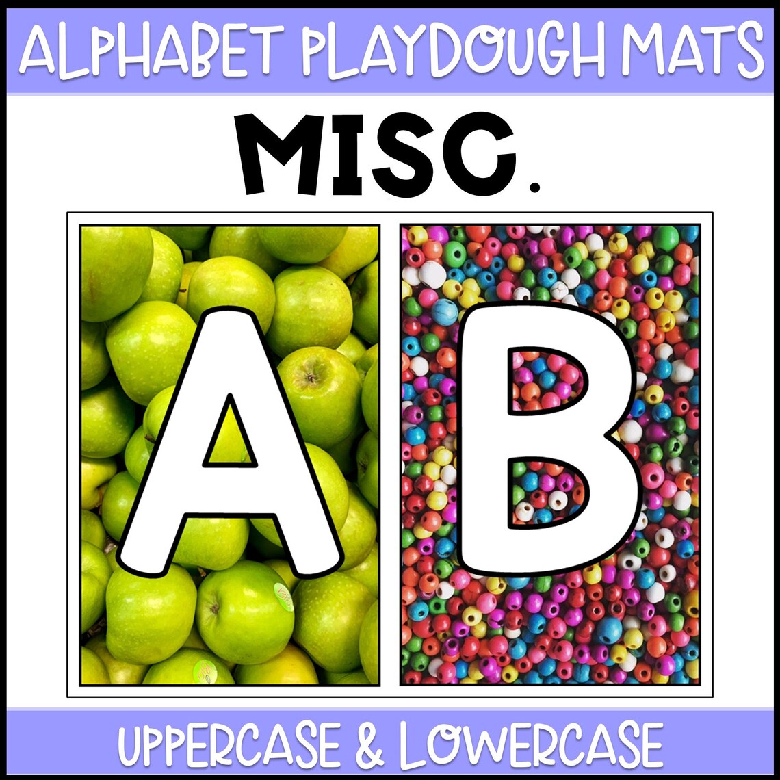 Alphabet Playdough / Playdoh Mats Alphabet Cards Uppercase & - Etsy
