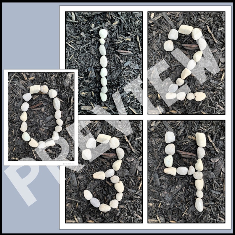 Rock Numbers 0-20, Number Posters, Instant Download, Digital Prints ...