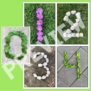 Nature Numbers 0-20, Alphabet Posters, Instant Download, Digital Prints ...