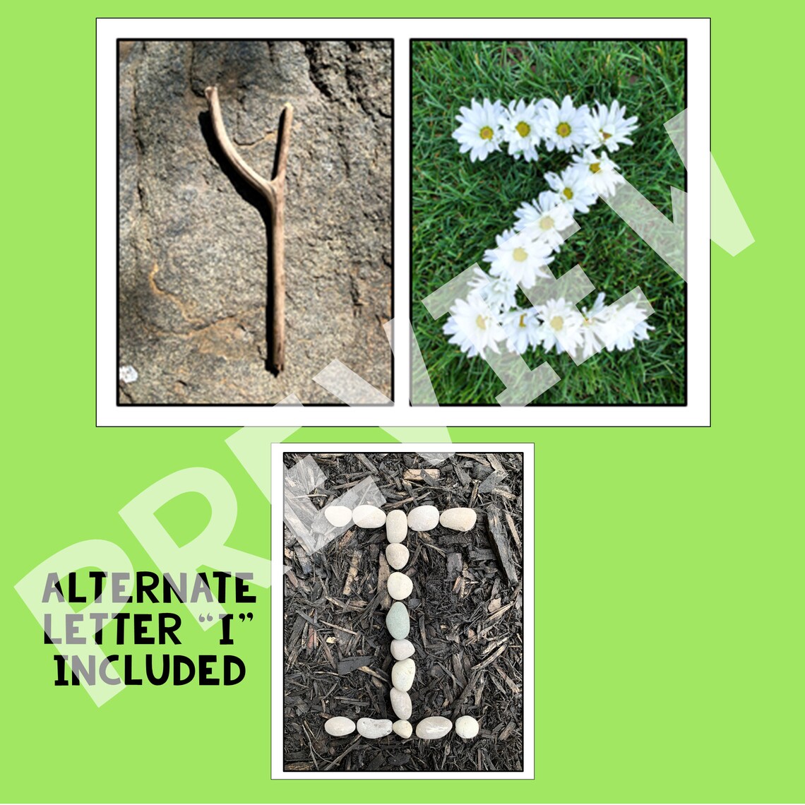 Nature Alphabet Uppercase, Instant Download, Digital Prints - Etsy Canada