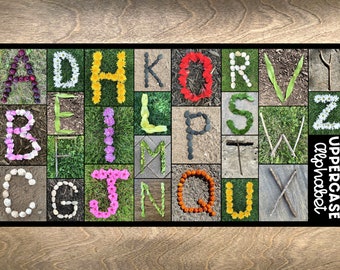 Nature Alphabet Lowercase, Alphabet Posters, Instant Download, Digital ...