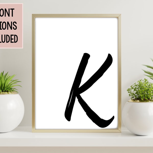 Letter K Print - Etsy