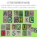 Nature Alphabet Uppercase, Instant Download, Digital Prints - Etsy Canada