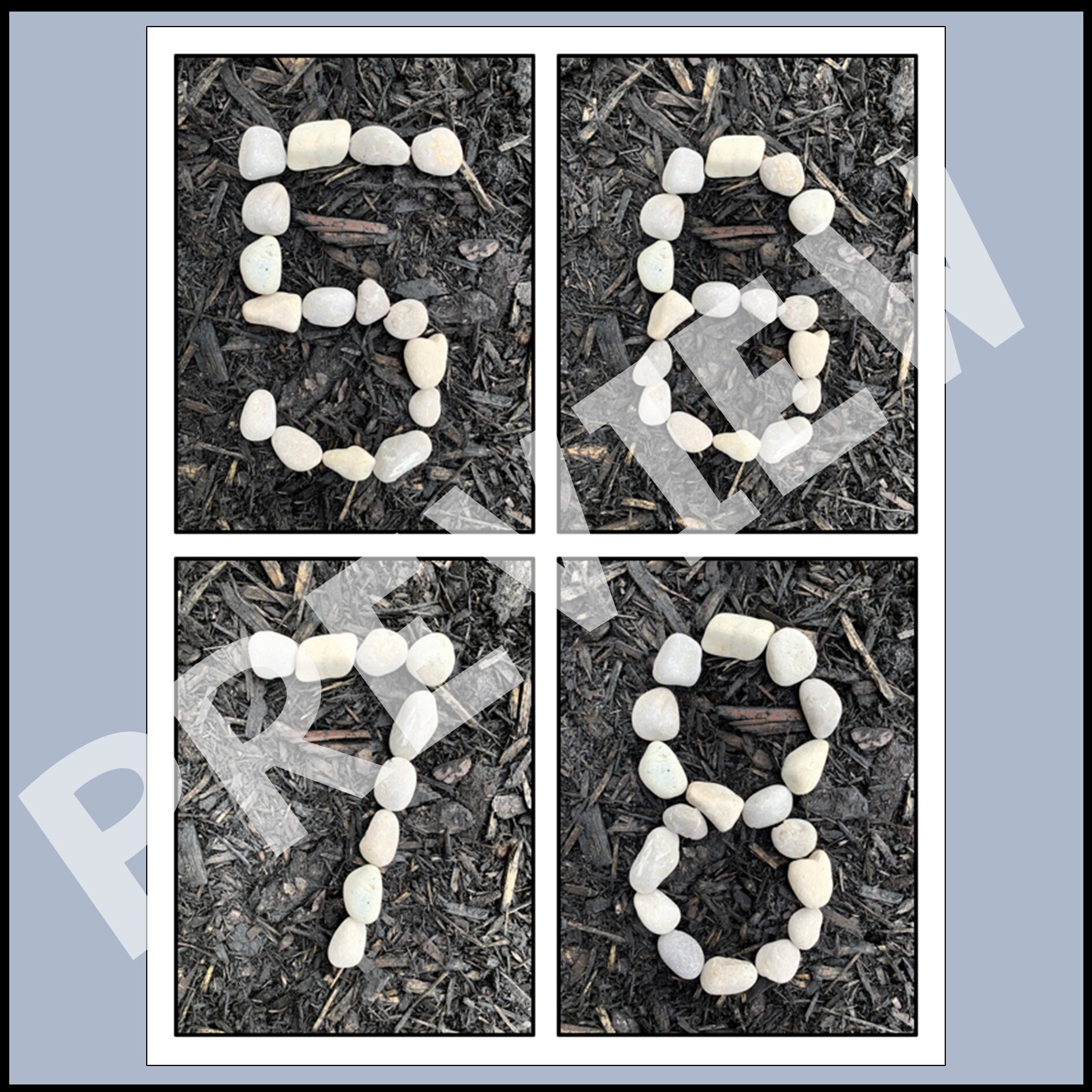 Rock Numbers 0-20, Number Posters, Instant Download, Digital Prints - Etsy