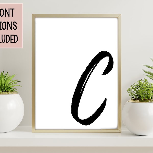 Letter C Wall Art - Etsy UK