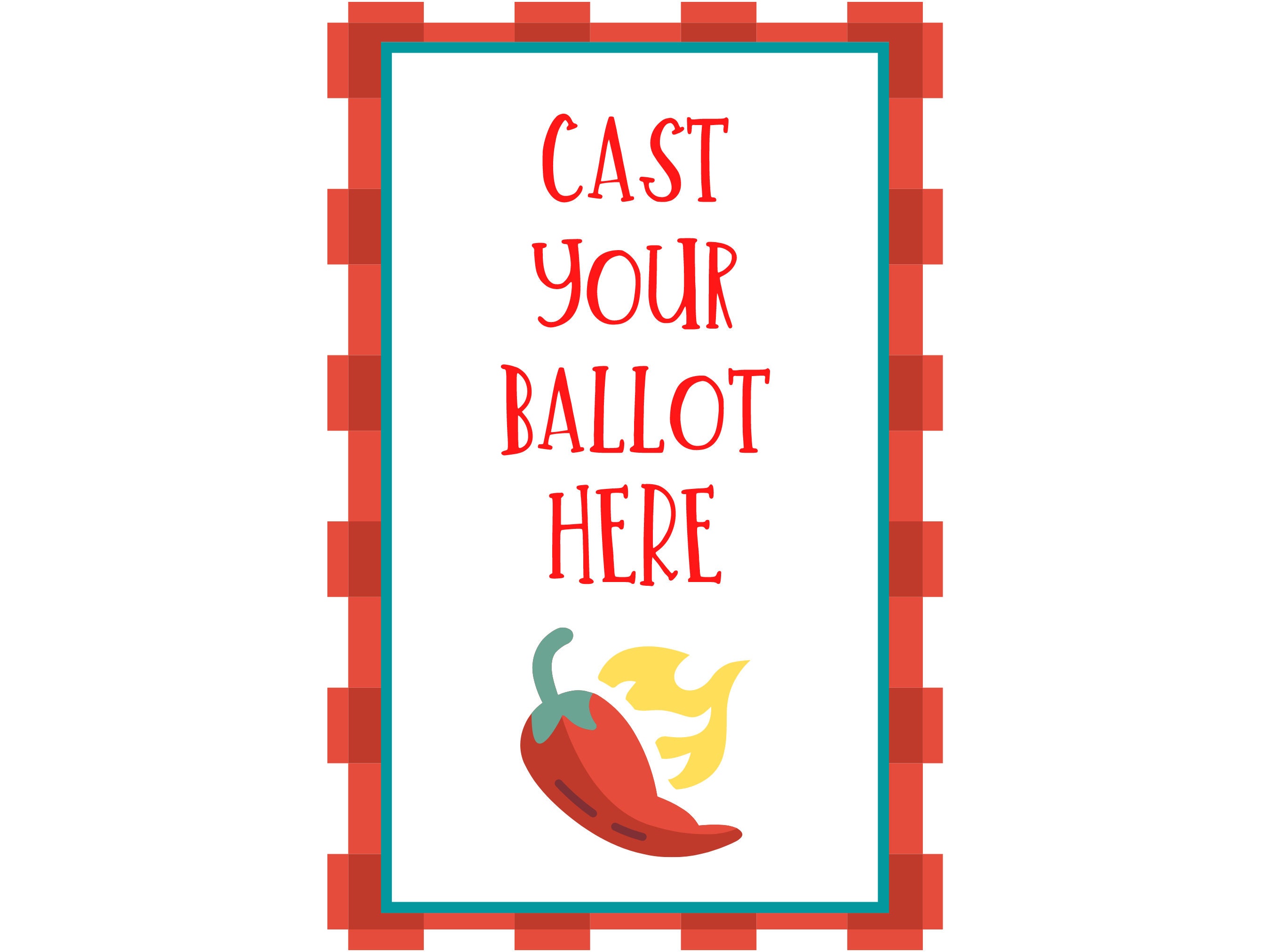 Chili Cook off Party Printables, Score Cards, Award Certificates ...