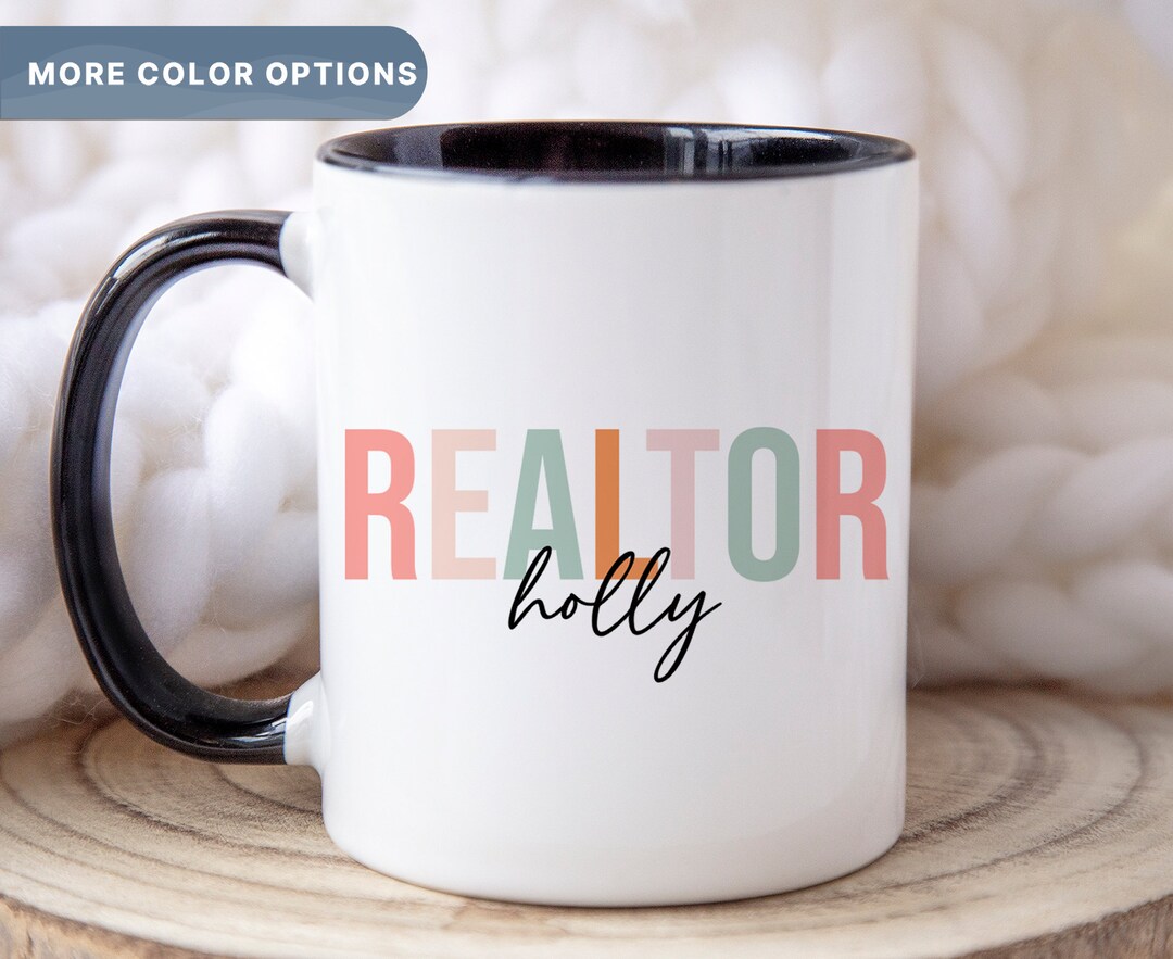 Personalized Real Estate Agent Mug, Realtor Gift Mug, Real Estate Agent ...