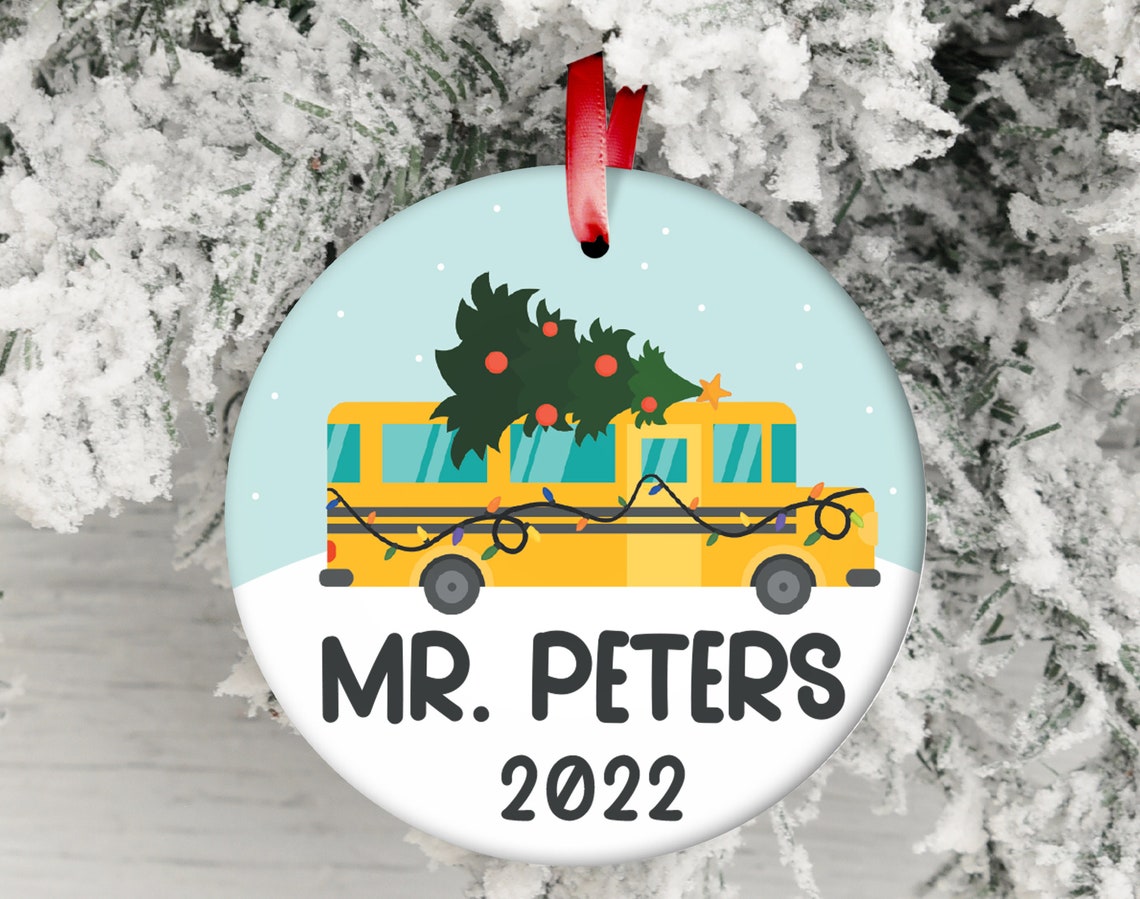 School Bus Driver Christmas Ornament Best Bus Driver Gift - Etsy