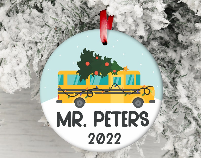School Bus Driver Christmas Ornament Best Bus Driver Gift - Etsy