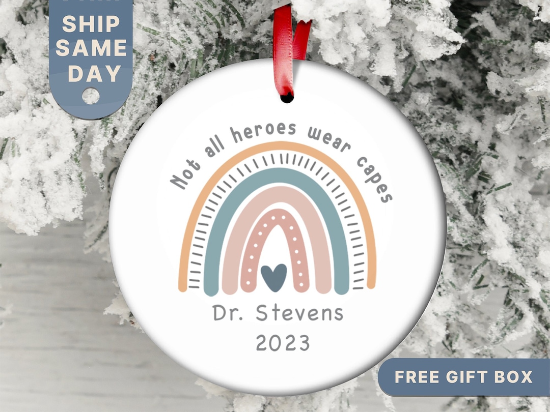 Personalized Doctor Christmas Ornament, Dr Ornament, Doctor Gift, Dr ...