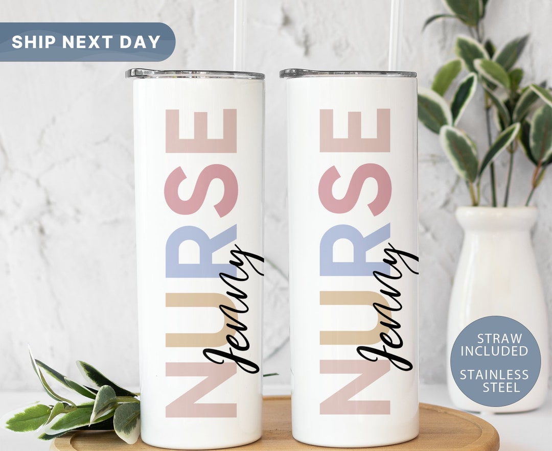 Nurse Custom Tumbler, Personalized Nurse Appreciation Gift, Cheetah ...
