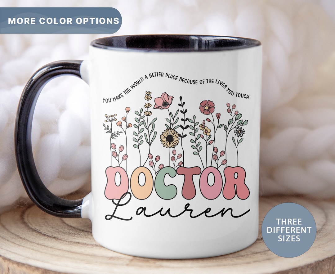 Doctor Mug, Personalized Doctor Coffee Mug, Gifts for Doctors, Doctor ...