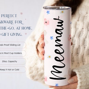 Meemaw Definition Tumbler • Floral Meemaw Tumbler • Mother's Day Gift ...