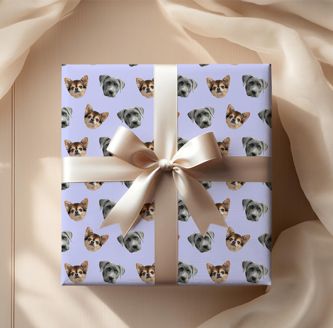 Personalized Gift for Pets Owner: Custom Pet Wrapping Paper, Christmas ...