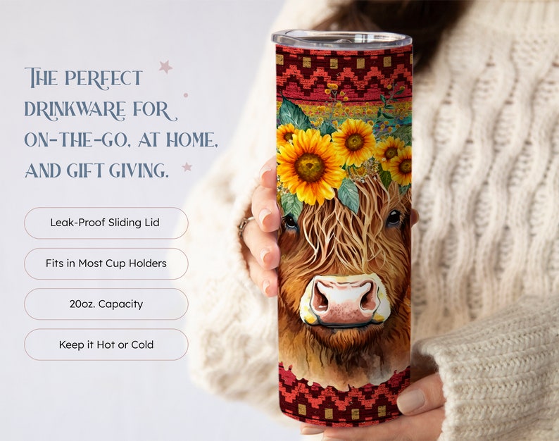 Highland Cow Tumbler Highland Cow Gifts Highland Cow - Etsy