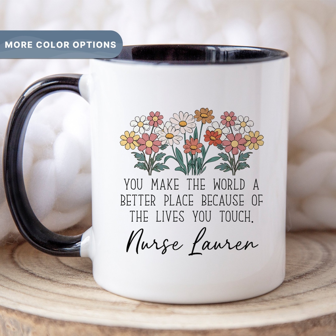 Personalized Thank You Gift Nurse, Customized Nurse Name Mug, You Make ...