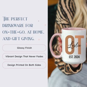 OT Personalized Name Mug, Personalized Coffee Mug for OT, Occupational ...