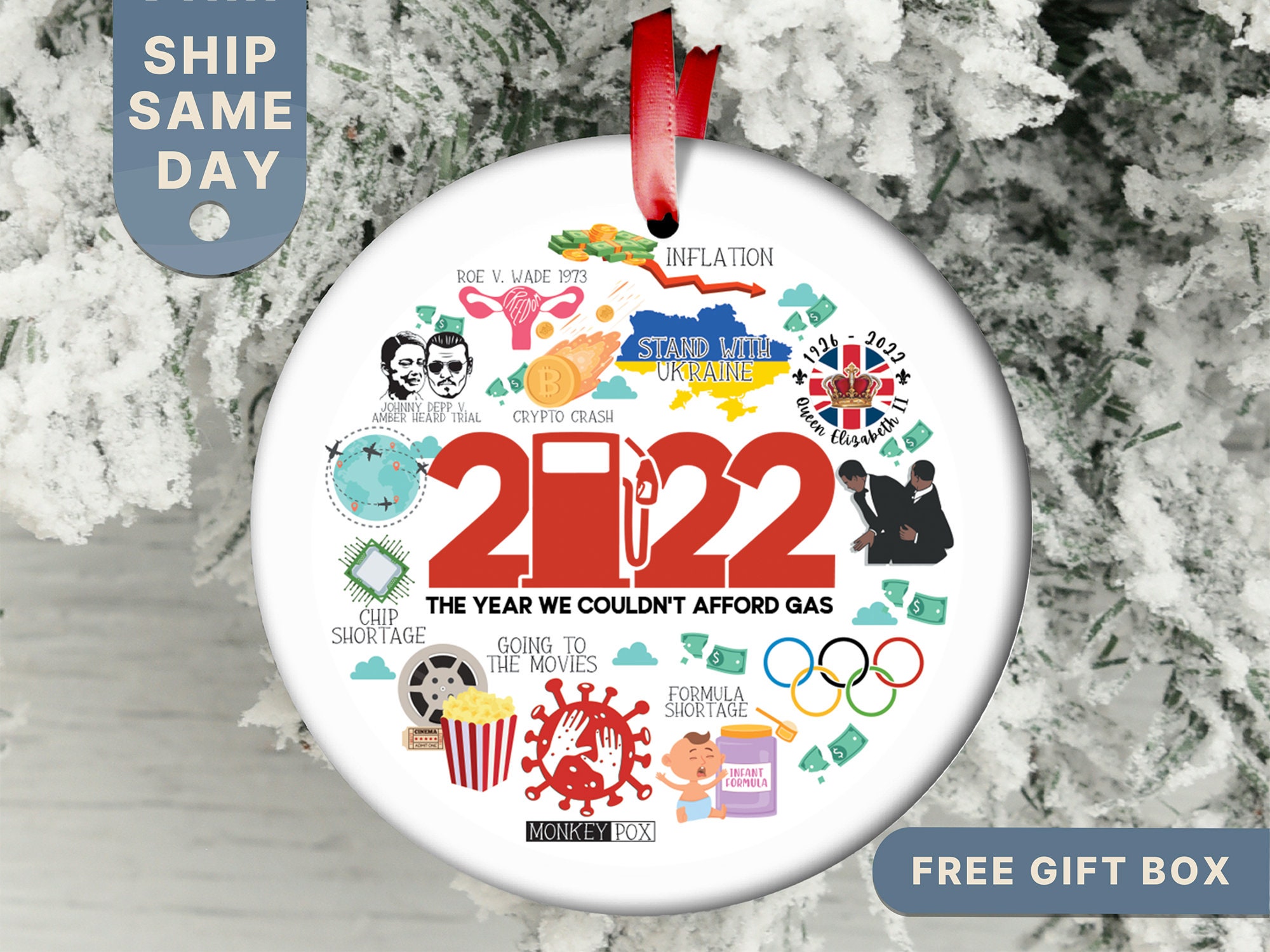 Funny 2022 Christmas Ornaments
