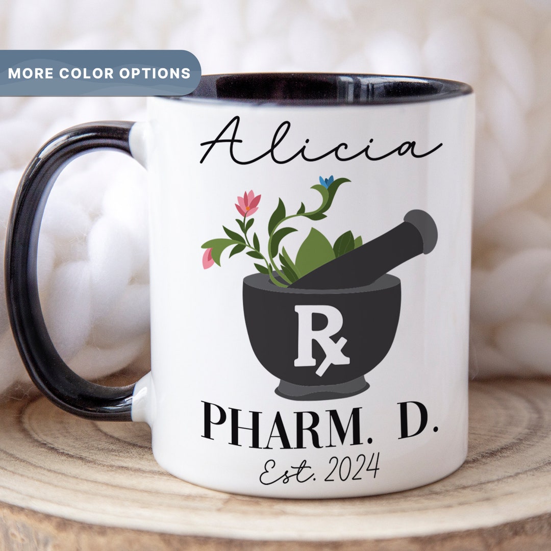 Custom Pharmacist Est 2024 Mug, Pharmacy Graduation Gifts, Personalized ...