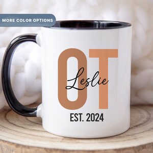 OT Personalized Name Mug, Personalized Coffee Mug for OT, Occupational ...