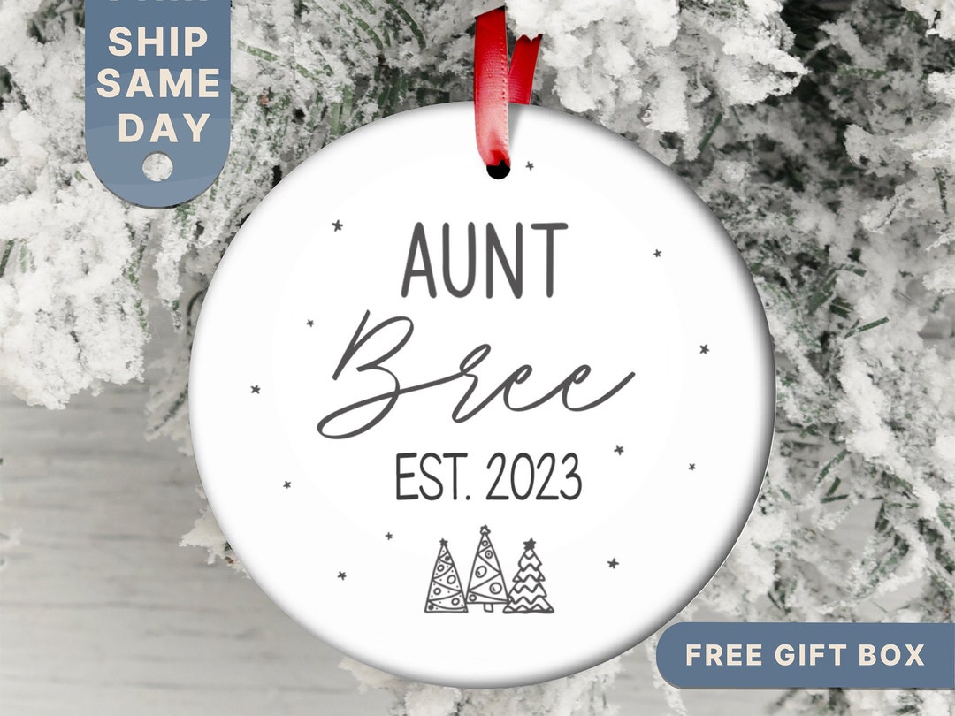Aunt Christmas Ornament auntie Christmas Ornament personalized Aunt ...