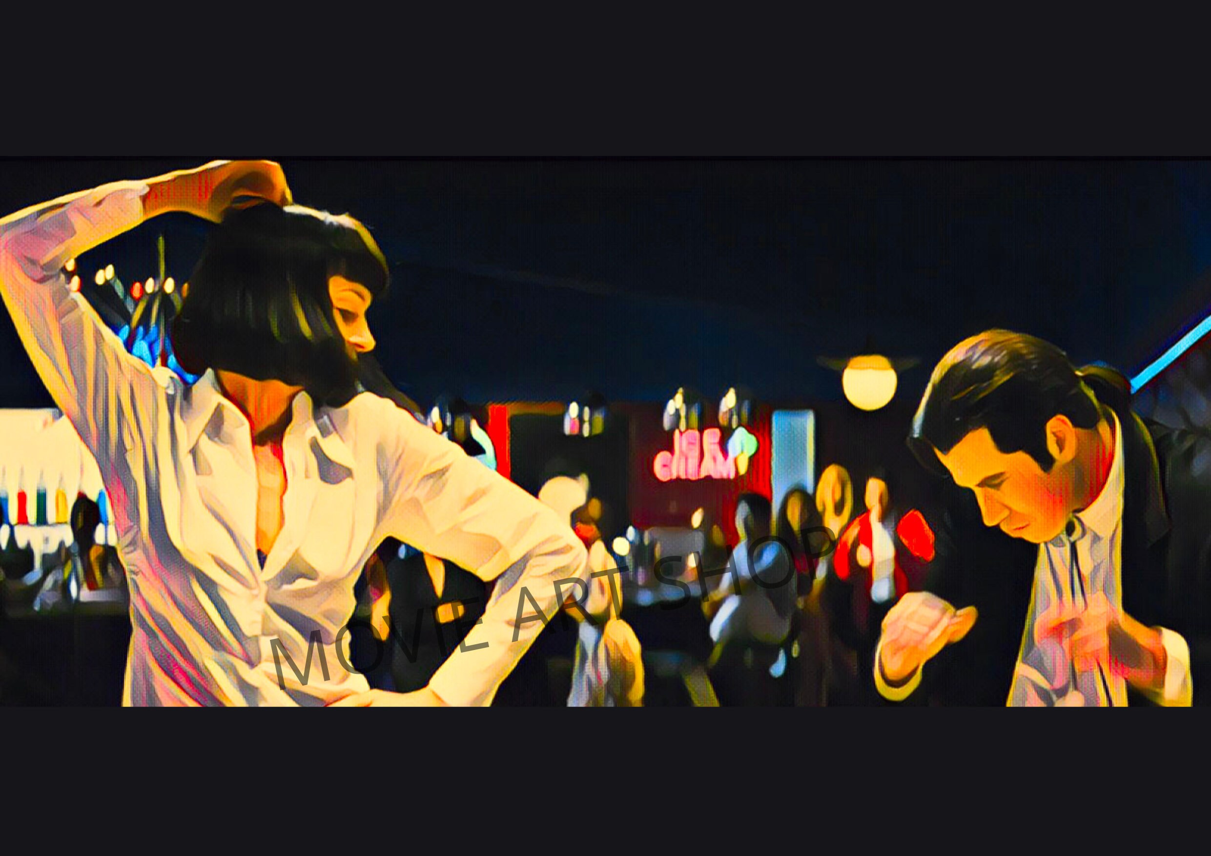 Pulp Fiction Dancing / Digital Art Print / Download Available ...
