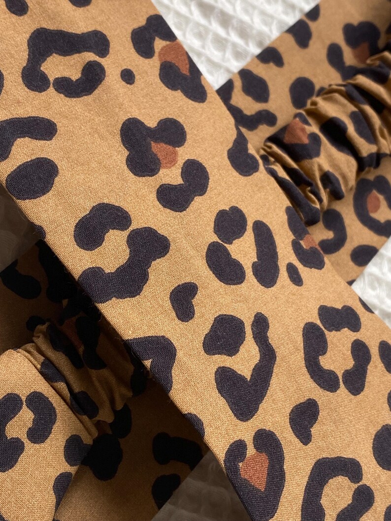 Leopard Print Cotton Headband for Women, Customizable Size - Etsy