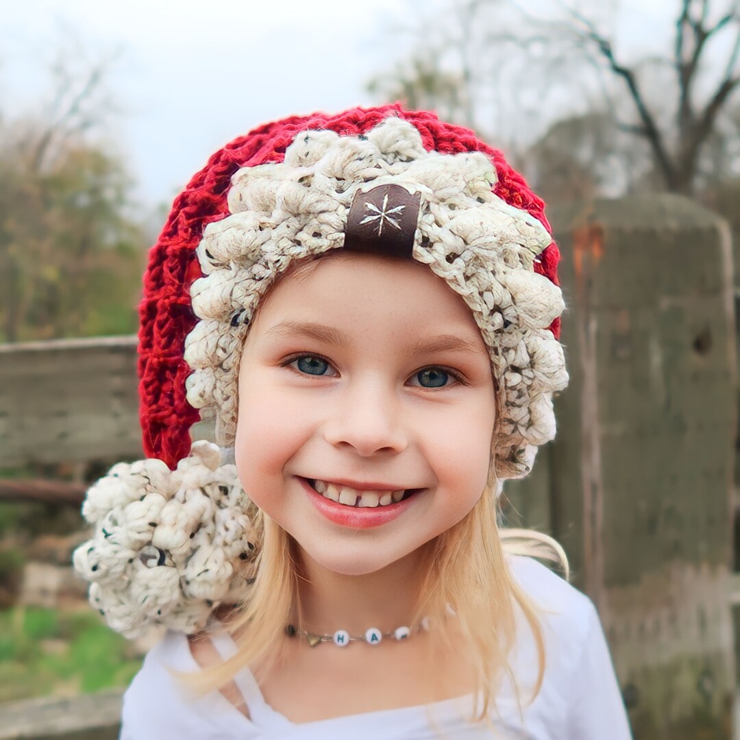 Handmade Snowball Santa Hat for Kids and Adults - Made by the Designer ...