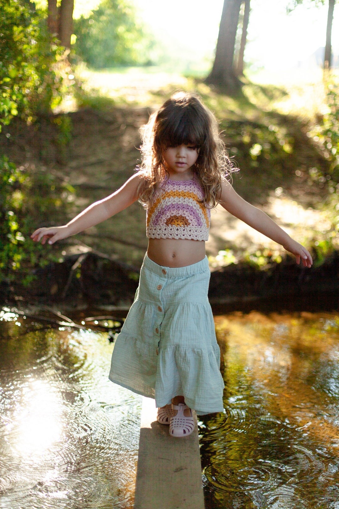 Rainbow Halter Top, Make Your Own Rainbow! 100% Cotton Sizes NB - Child ...