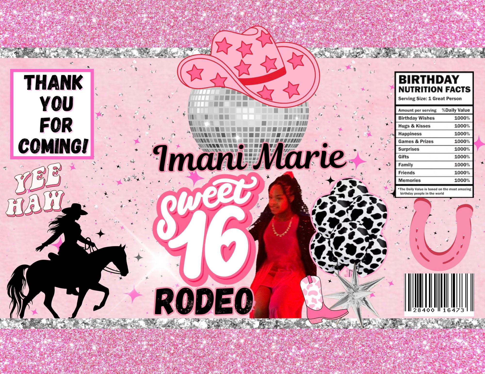 Disco Rodeo Chip Bag, Rodeo Theme Party, Disco Rodeo Party Favor ...
