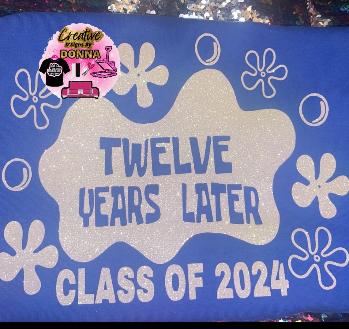 Senior Shirt. Twelve Years Later Shirt. Graduate Shirt. Spongebob Theme ...