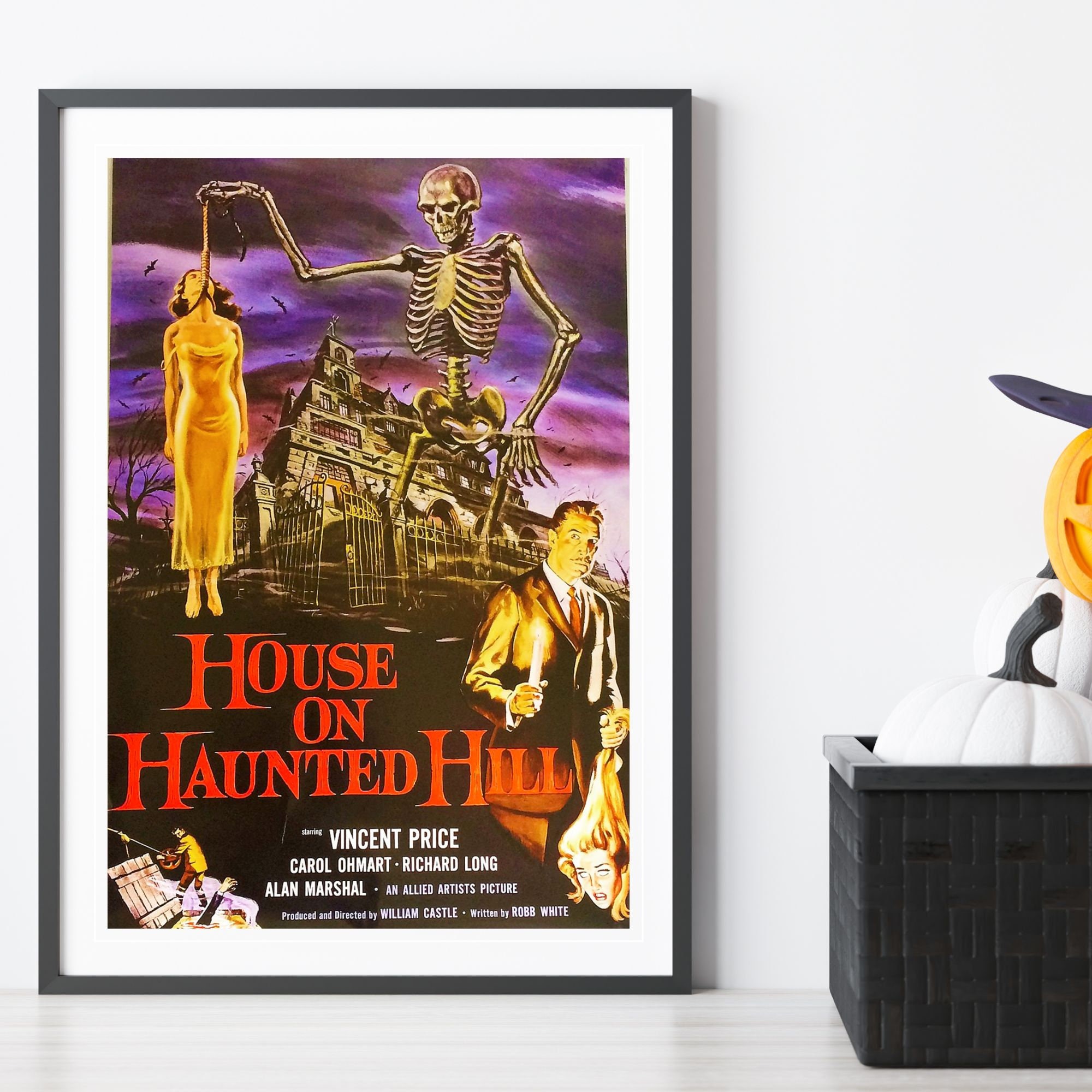 House on Haunted Hill Vintage Horror Movie Poster Classic Horror Decor ...
