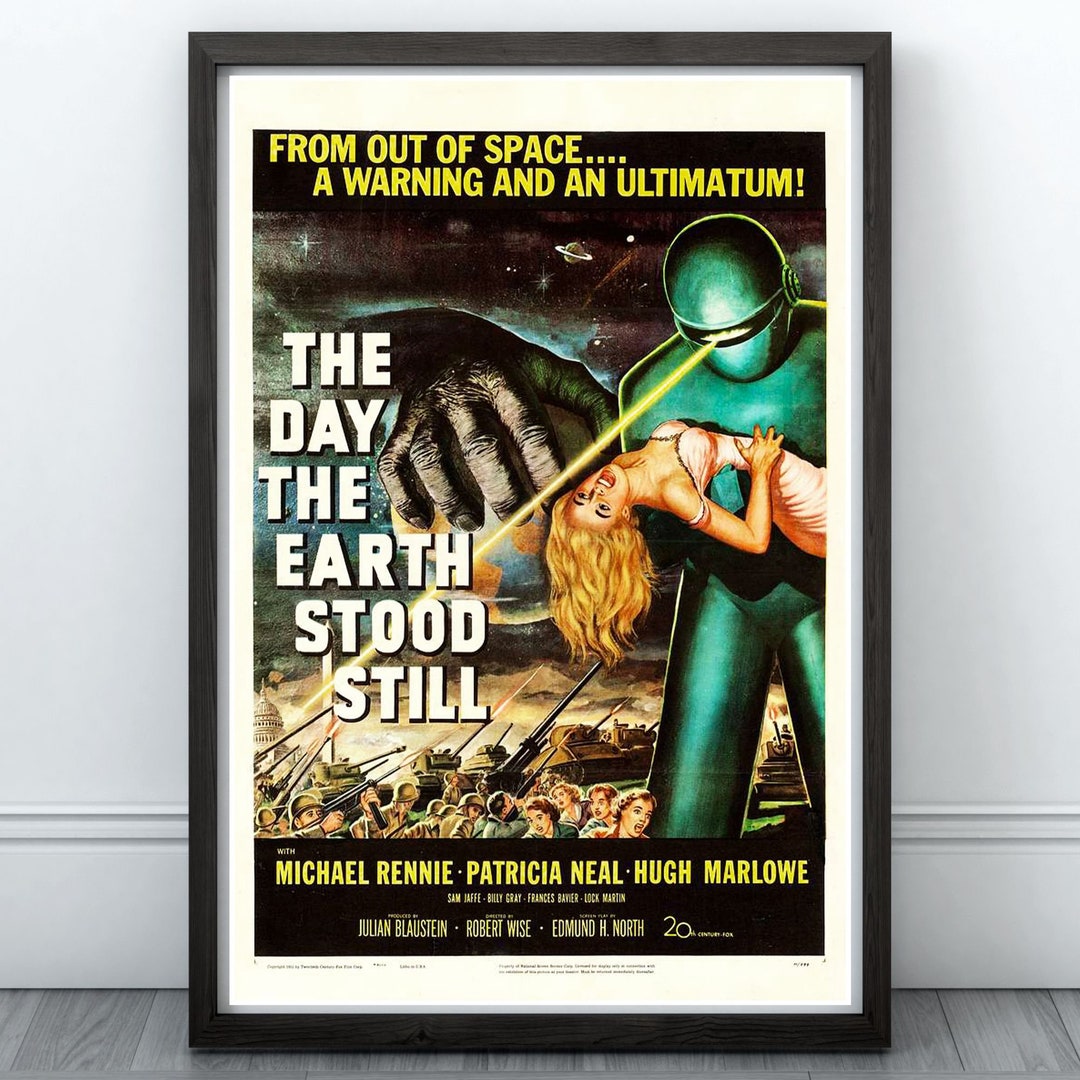Vintage Sci-fi Movie Posters Wall Art Prints Retro Spaceship Art Decor ...