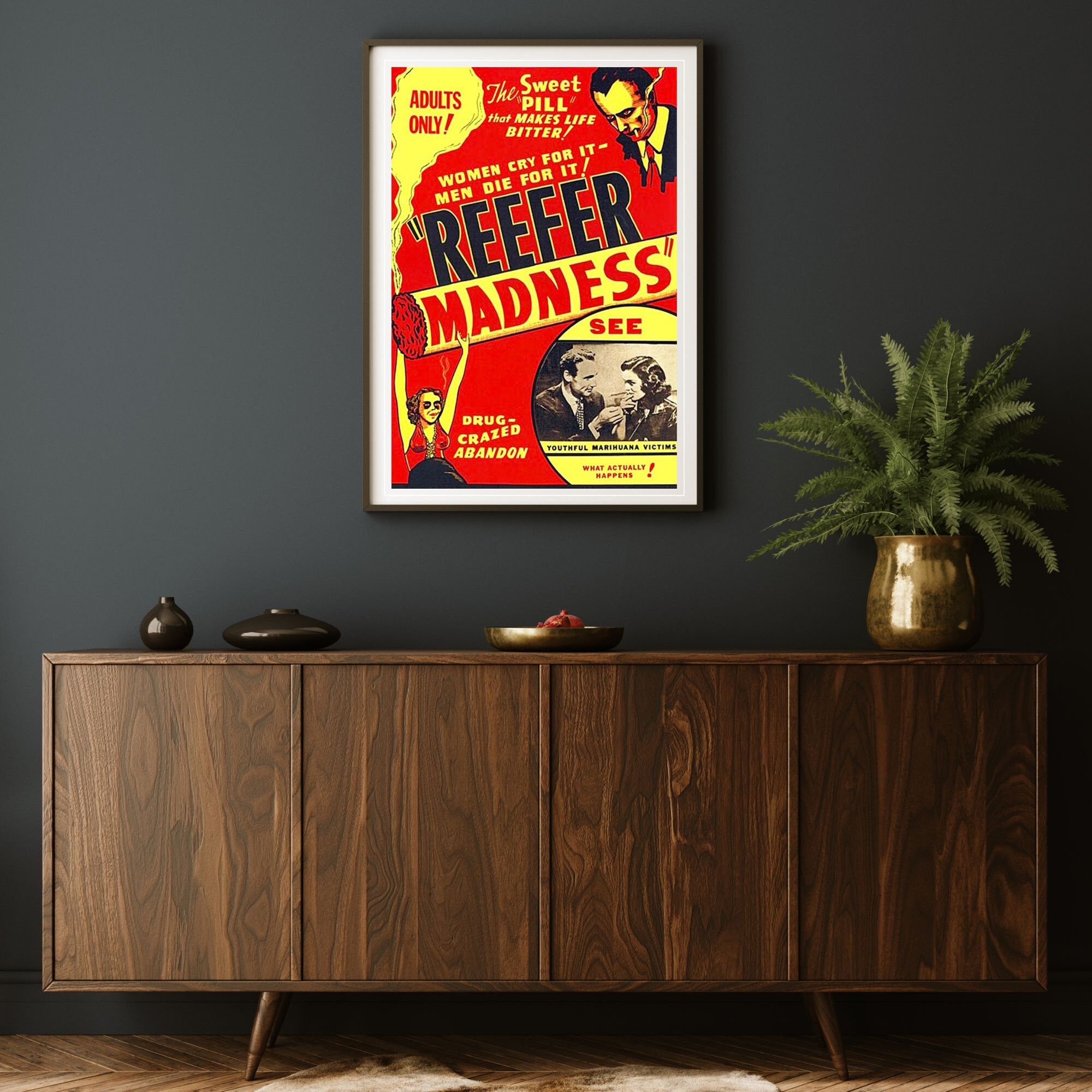 Reefer Madness Vintage Poster | Vintage Home Decor, Retro Posters sold ...