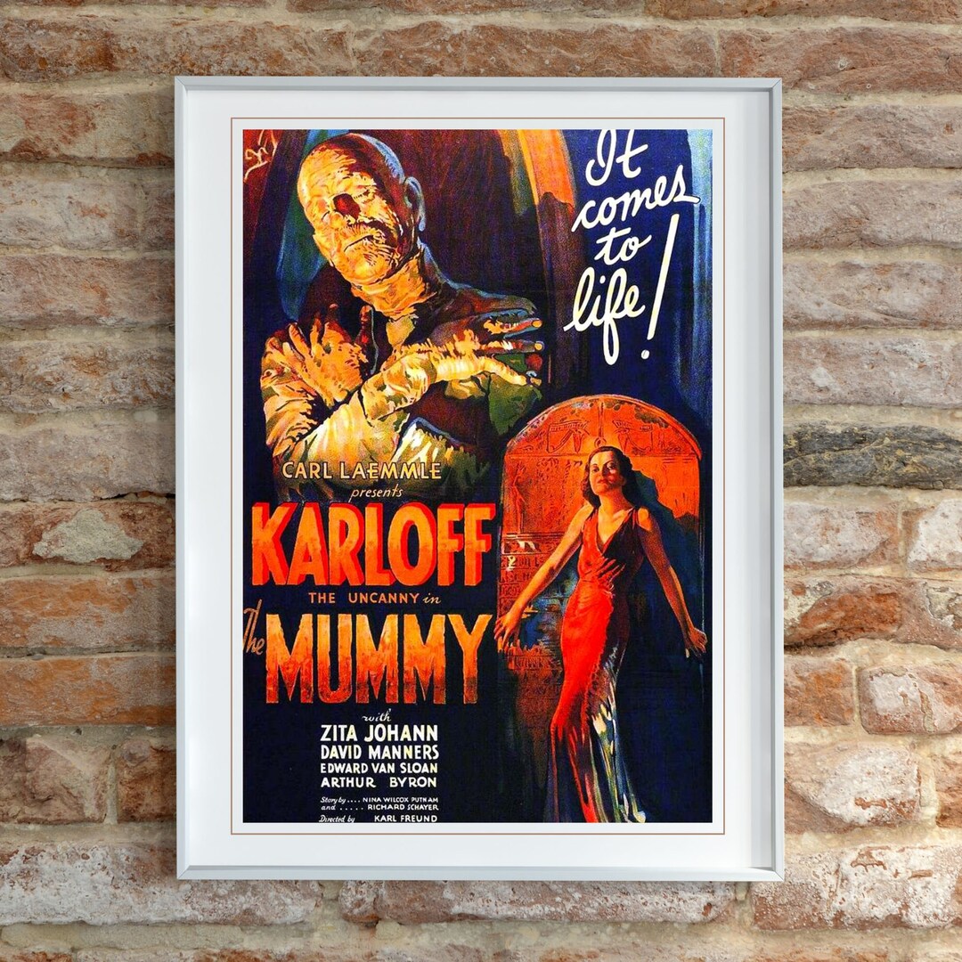 The Mummy Movie Poster Vintage Poster Retro Poster Horror - Etsy