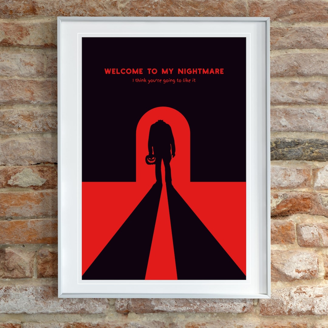 Welcome to My Nightmare Horror Wall Decor | Halloween Decor, Horror ...