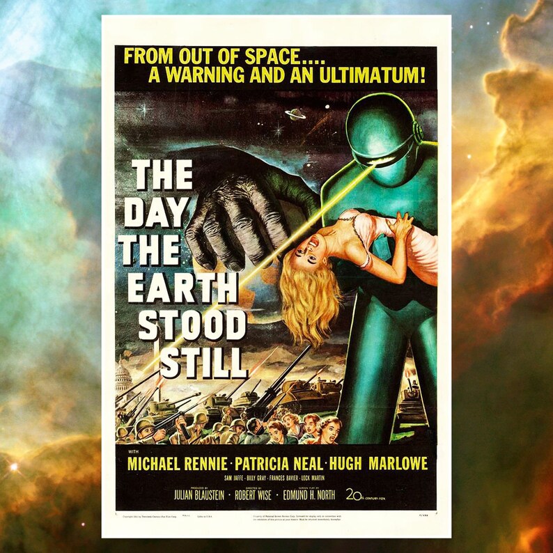 Vintage Sci-fi Movie Posters Wall Art Prints Retro Spaceship - Etsy