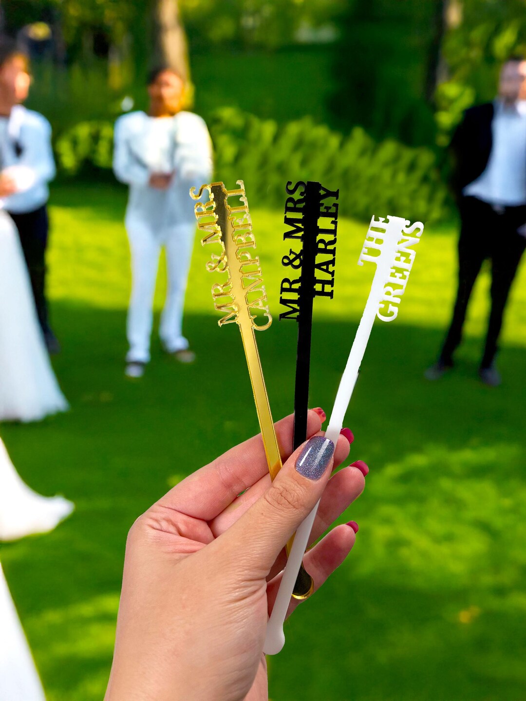 Personalized Drink Stirrers – Custom Cocktail Stir Sticks for Weddings ...