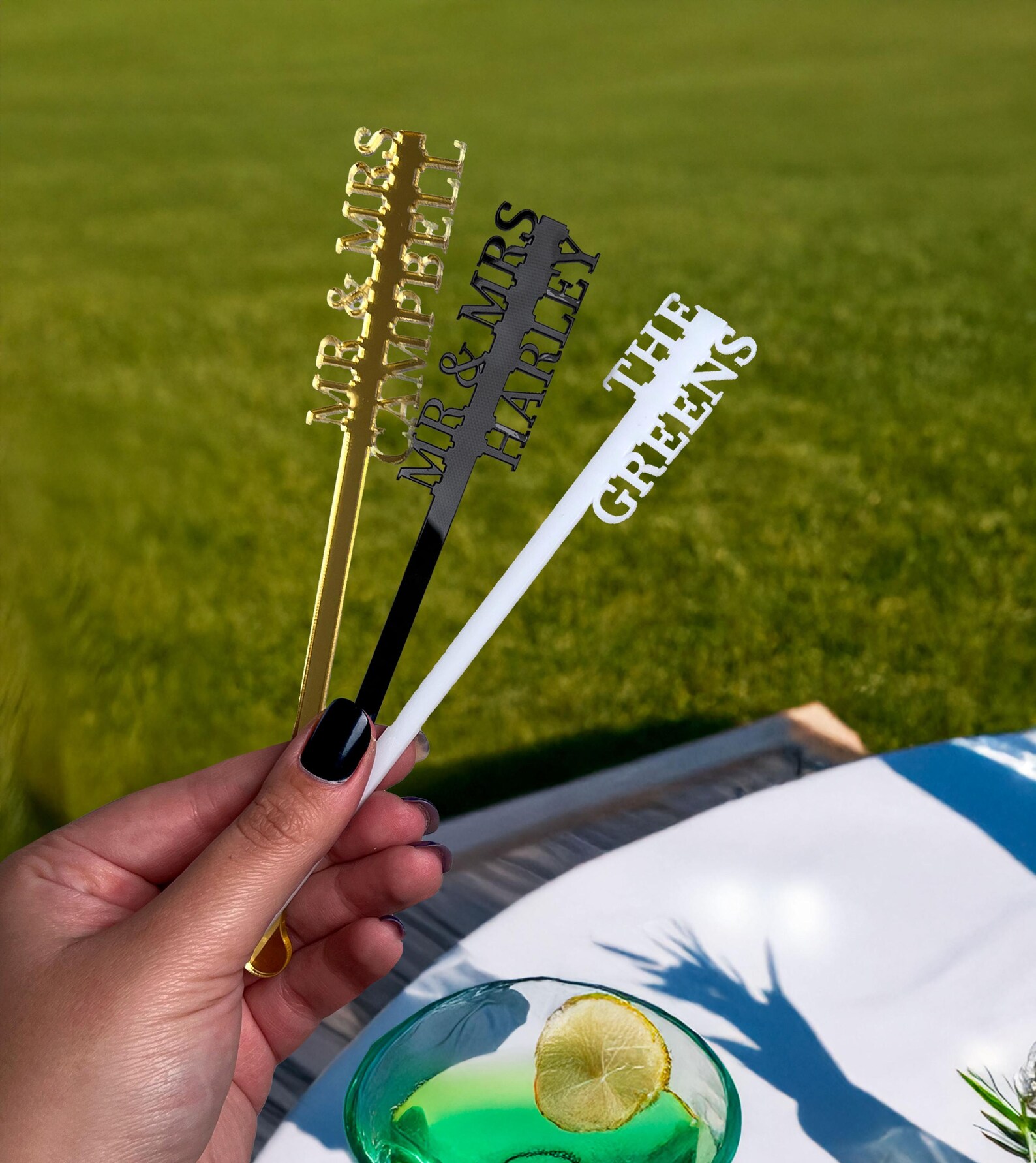 Personalized Drink Stirrers – Custom Cocktail Stir Sticks for Weddings ...