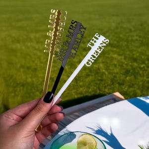 Personalized Drink Stirrers – Custom Cocktail Stir Sticks for Weddings ...