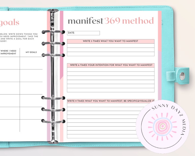 Manifestation Journal Gratitude Journal Wellness Journal - Etsy