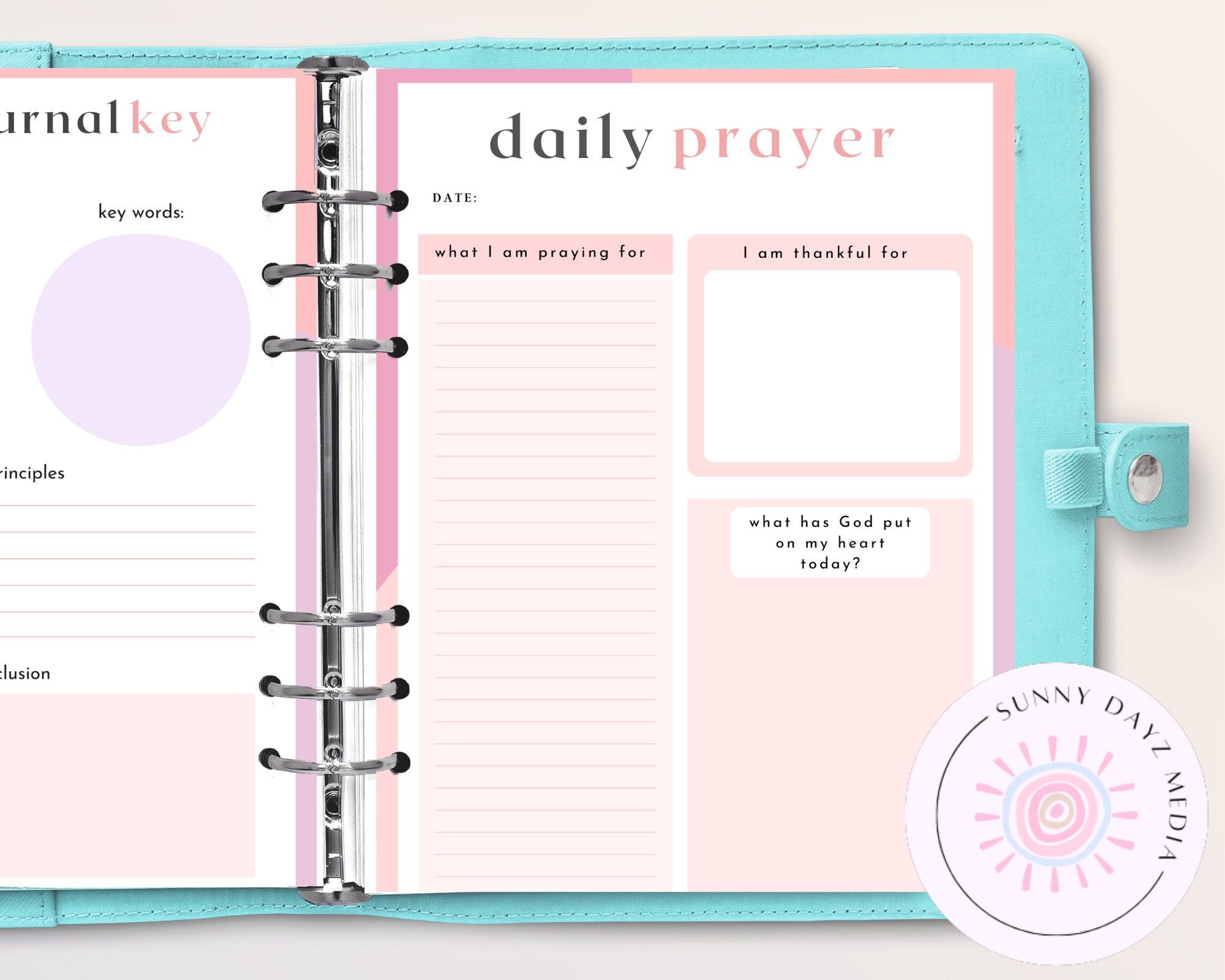 Prayer Journal, Bible Study, Gratitude Journal, God Digital Planner ...