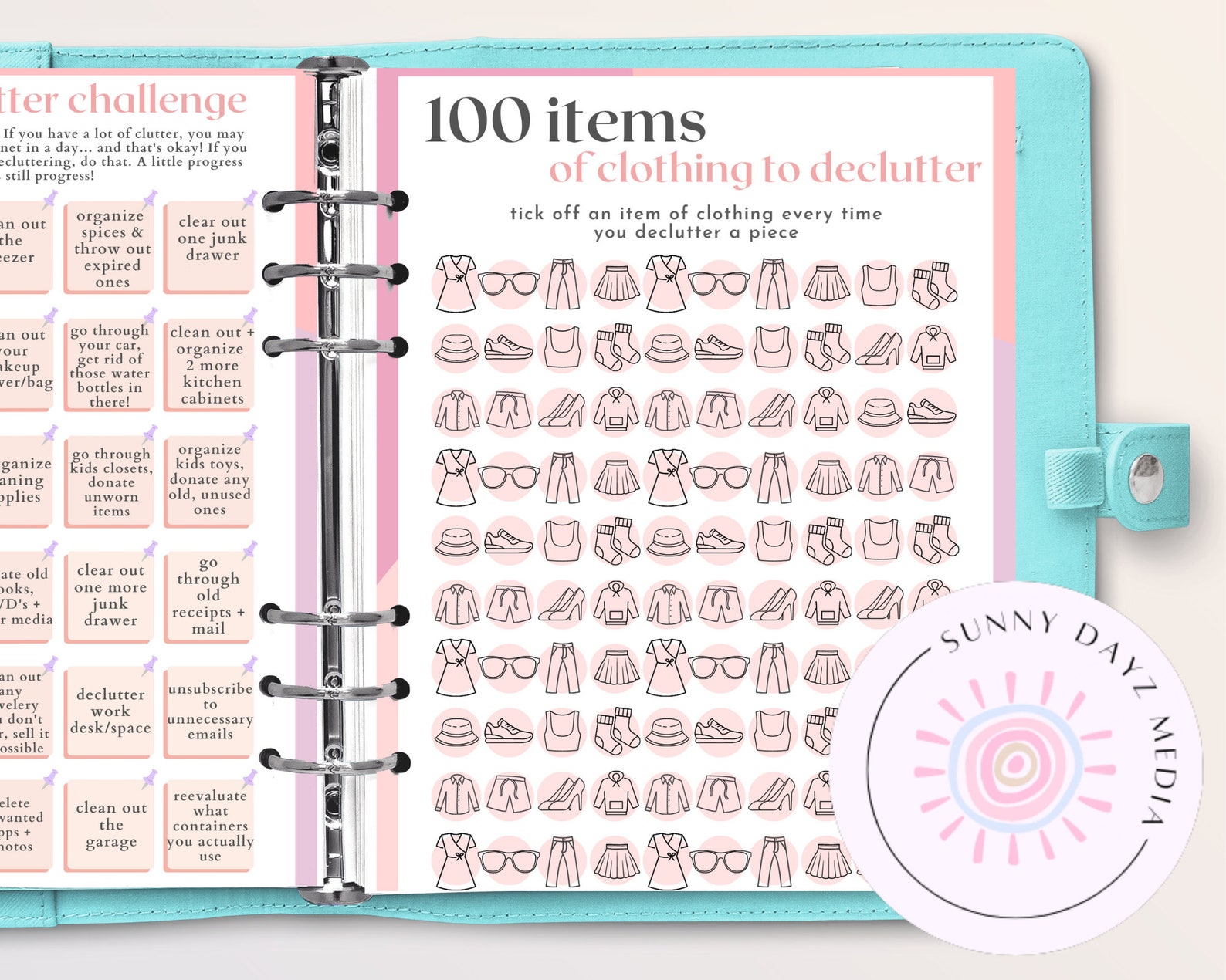 Declutter Planner Declutter Checklist Cleaning Schedule - Etsy