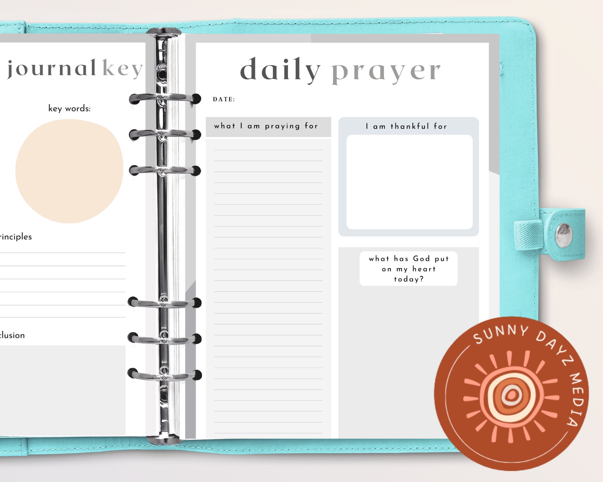 Prayer Journal, Bible Study, Gratitude Journal, God Digital Planner ...