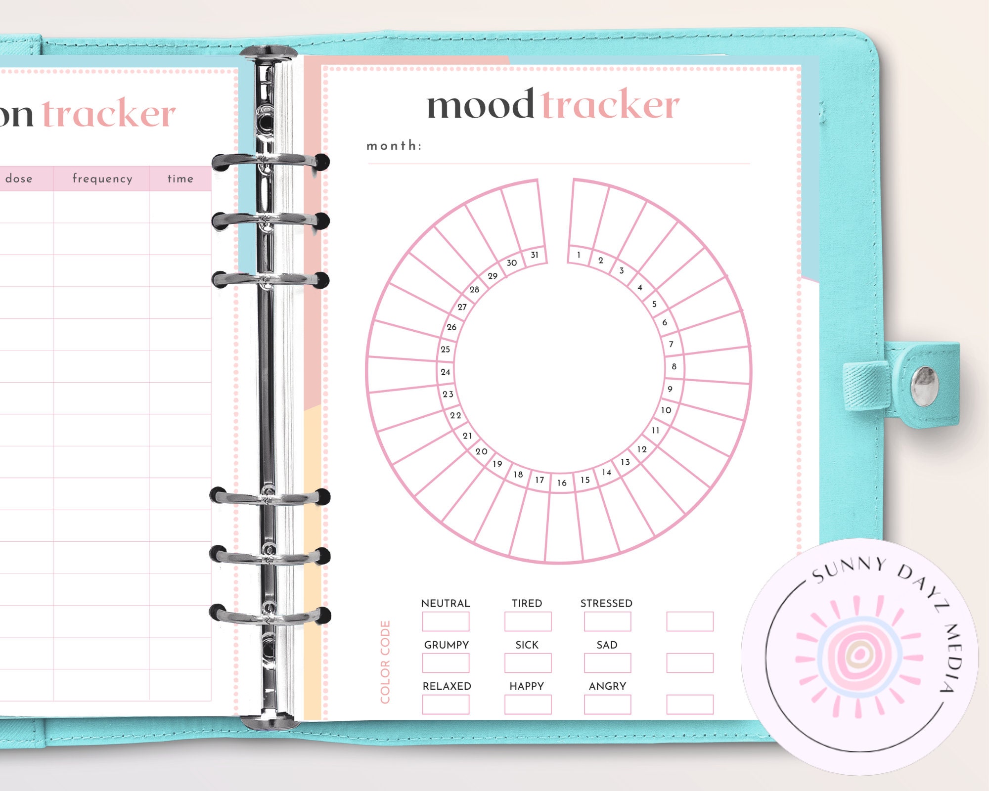 Medical Planner Medical Binder Blood Pressure Log Medicine - Etsy