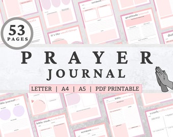 Prayer Journal, Bible Study, Gratitude Journal, God Digital Planner ...
