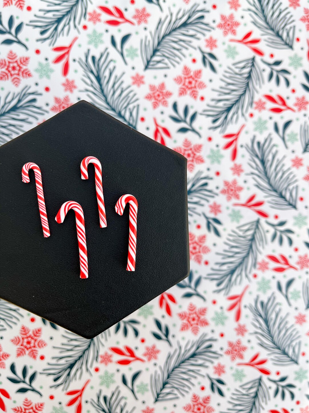 Mini 1/3 Polymer Clay Candy Cane Bundle | Elf Prop, Elf Treat, Elf ...