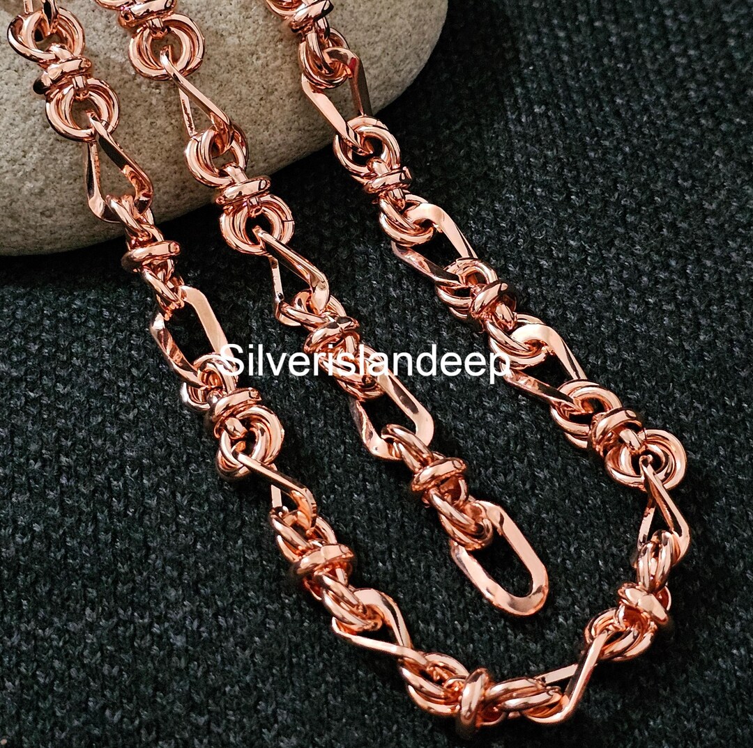 100 Pure Copper Heavy Chain Necklace , Men's and Women's Copper ...
