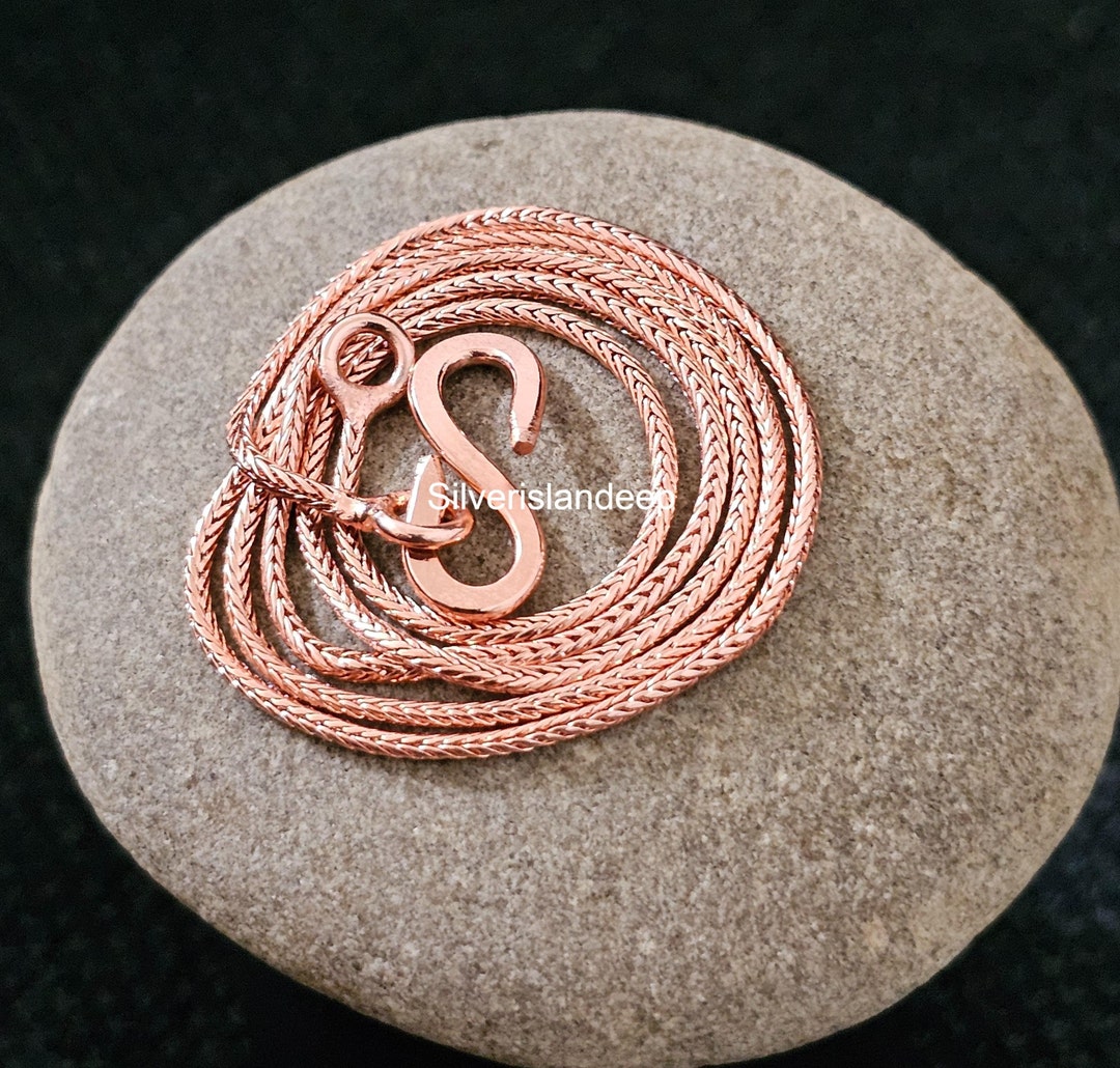 Handmade Antiqued Copper Snake Chain Necklace: Women's Jewelry Gift ...